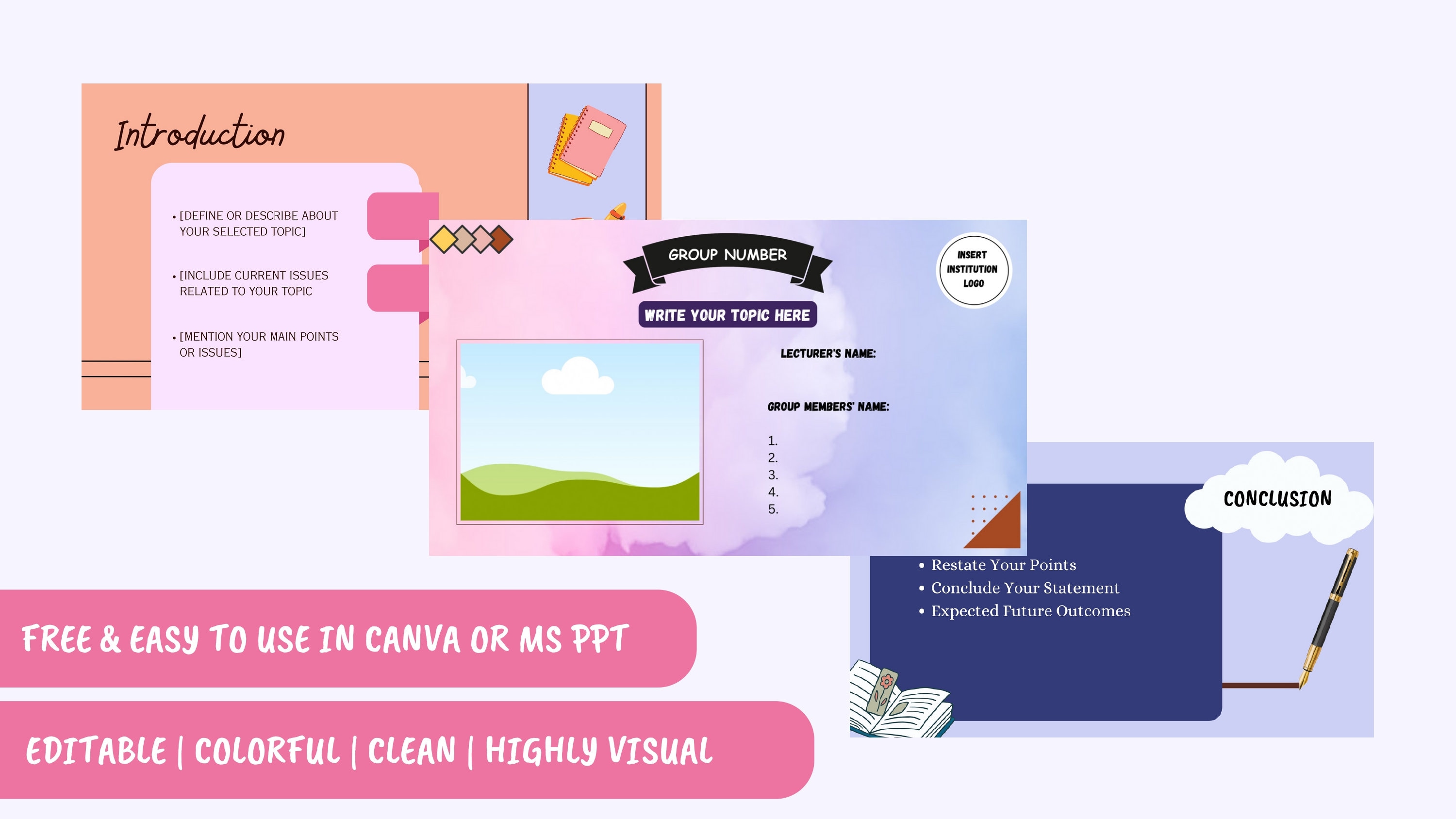 Canva Education Powerpoint Presentation Templates, Course Creator ...
