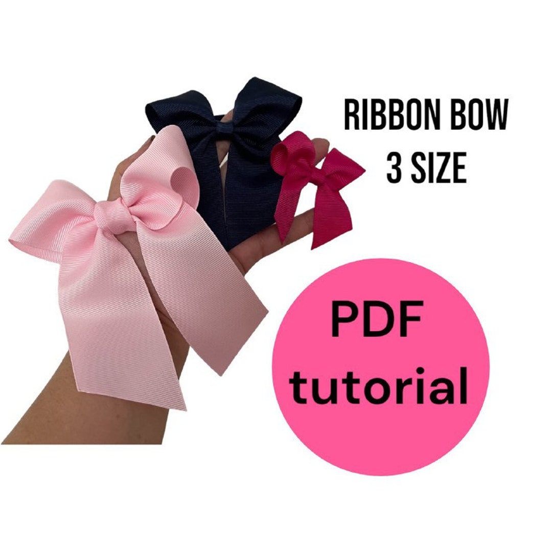 Bow Tutorial, Bow Pattern, Sewing Pattern - Etsy