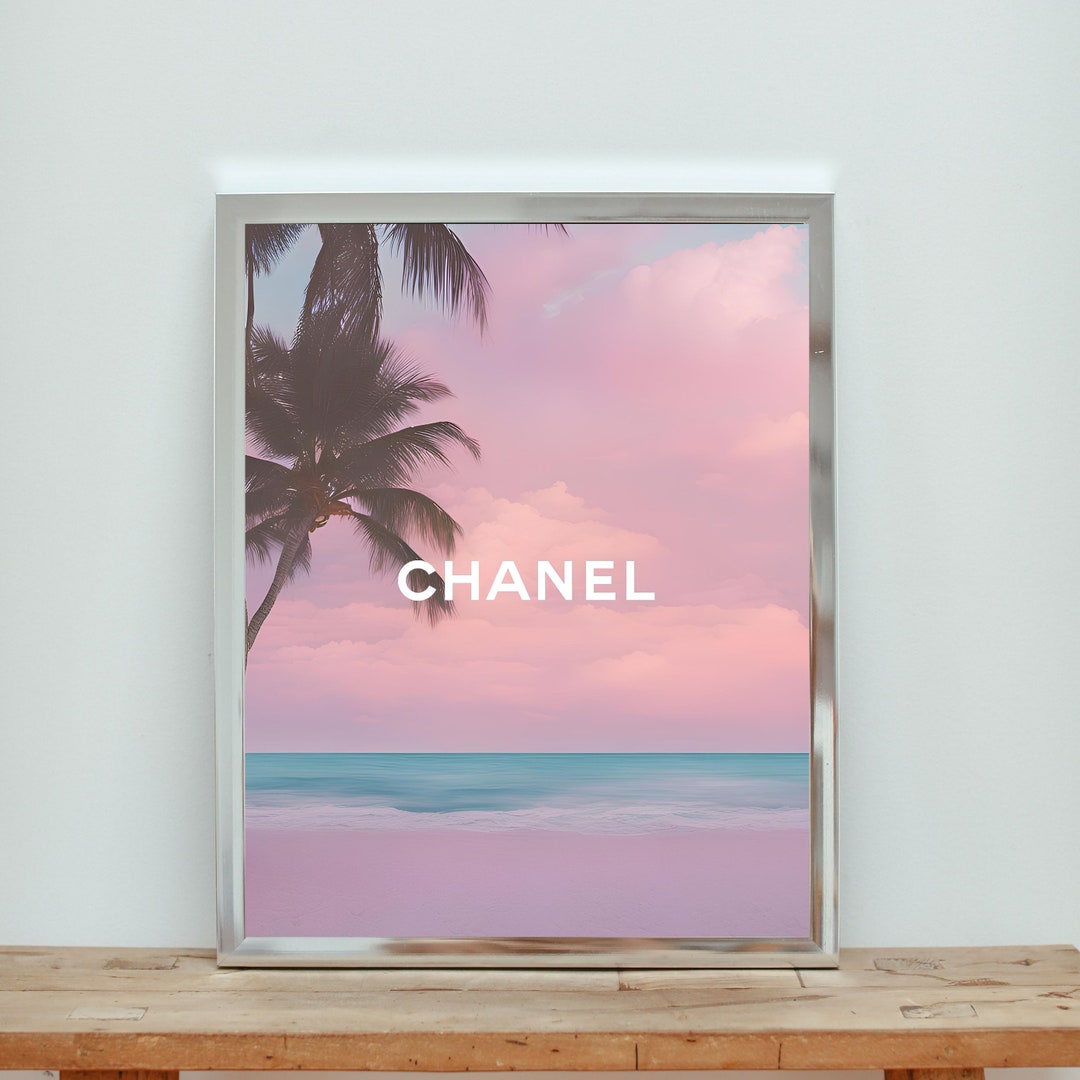 Chanel Sunset Beach Print / Aesthetic Furniture of the Apartment - Etsy