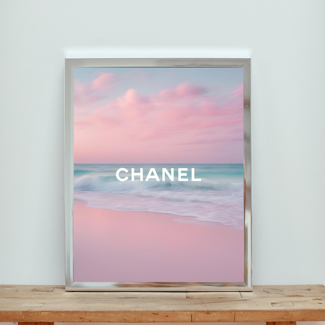 Chanel Sunset Beach Print / Aesthetic Furniture of the Apartment - Etsy