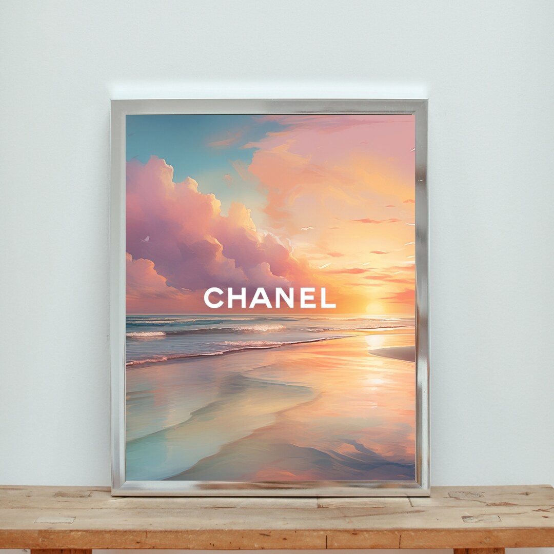 Chanel Sunset Beach Print / Aesthetic Furniture of the Apartment ...