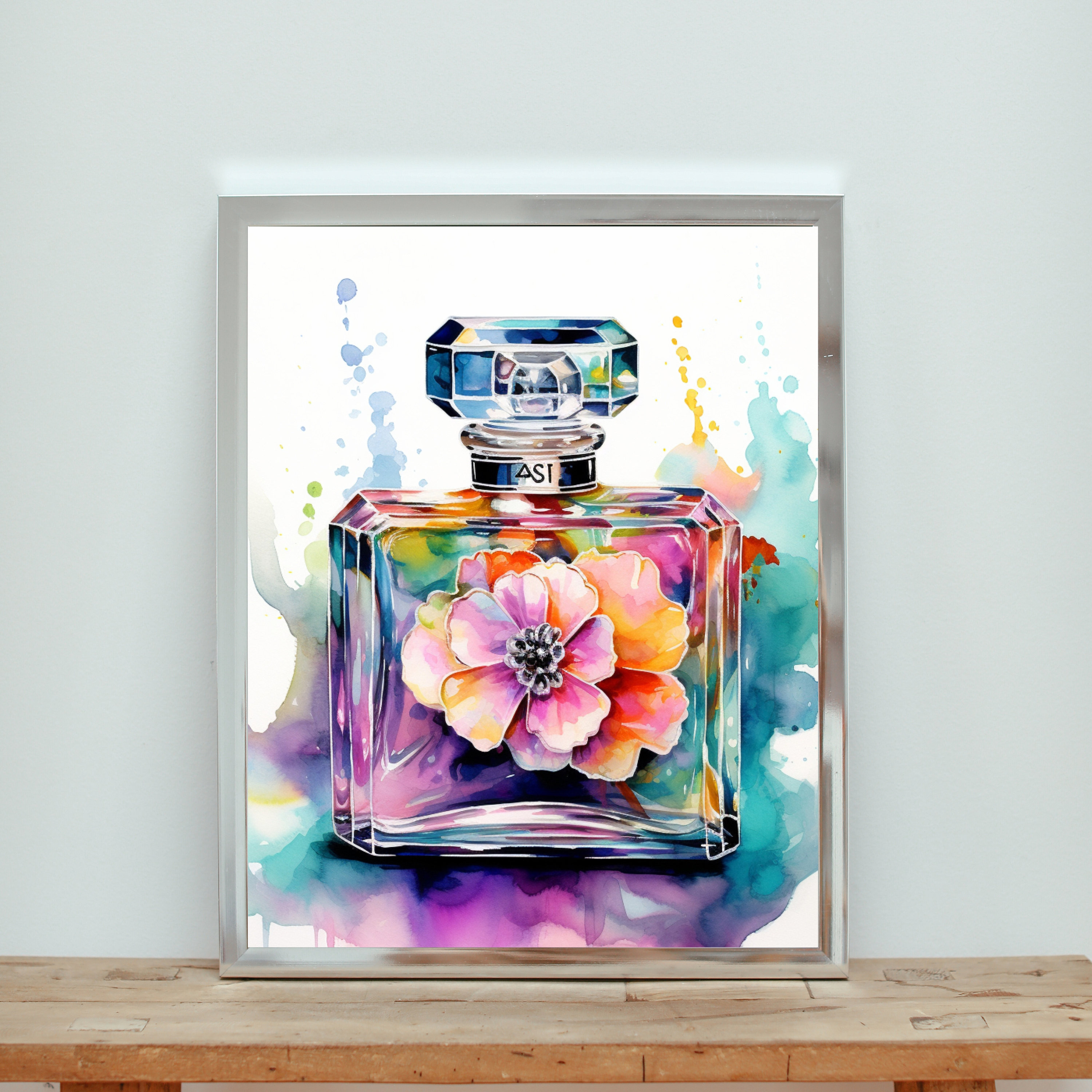 Perfume Bottle Print Perfume Wall Art Fashion Perfume Home Decor ...