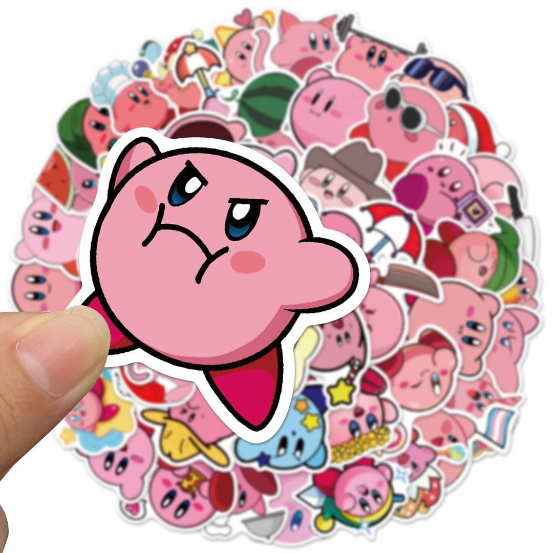 Pack of 50 Kirby Stickers for Water Bottles Teens Bicycles Guitar Phone ...