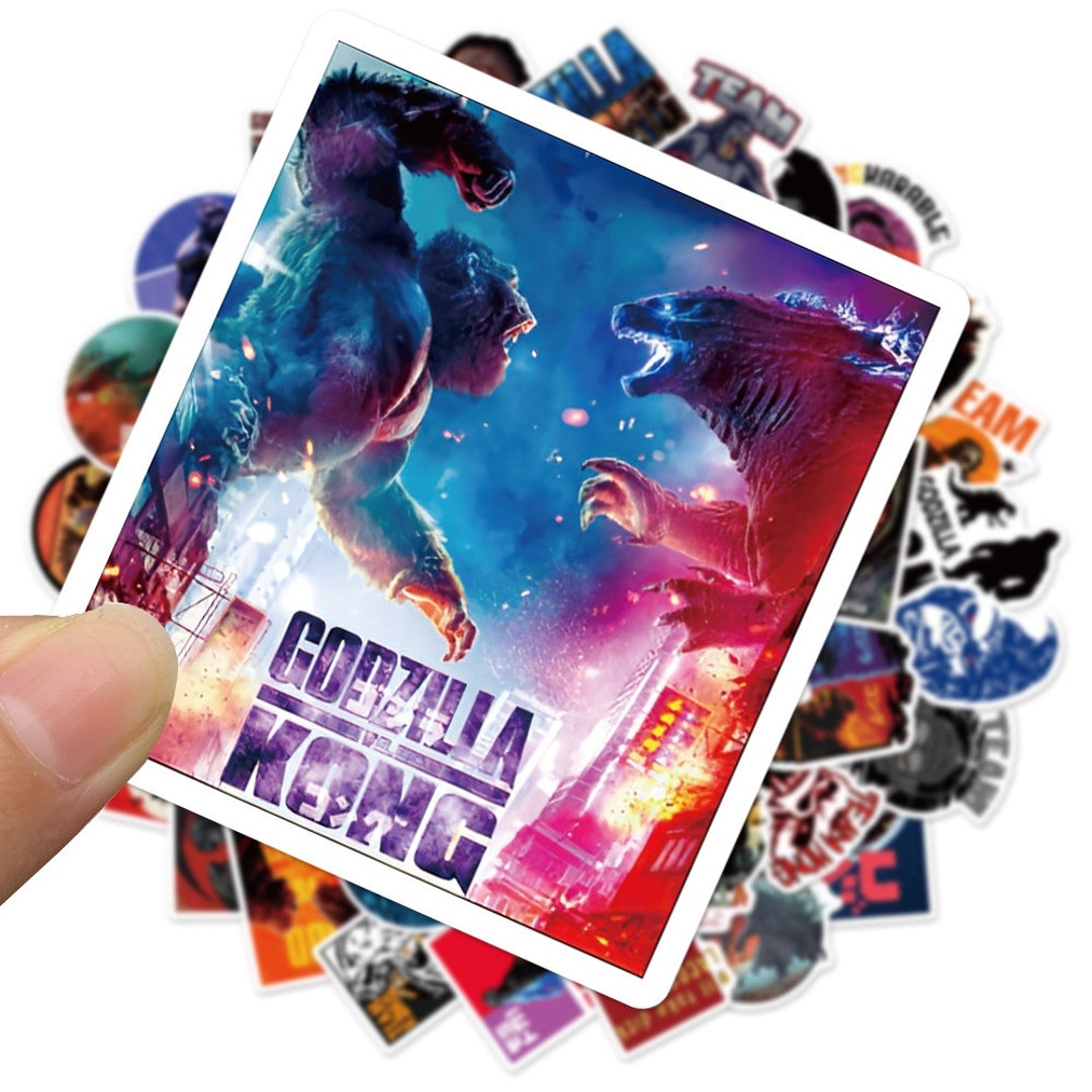 Pack of 50 Godzilla Vs Kong Collection 2 Stickers for Water Bottles ...