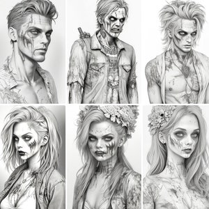 Halloween Horror Zombie Digital Art PDF Spooky Zombies Digital Instant ...