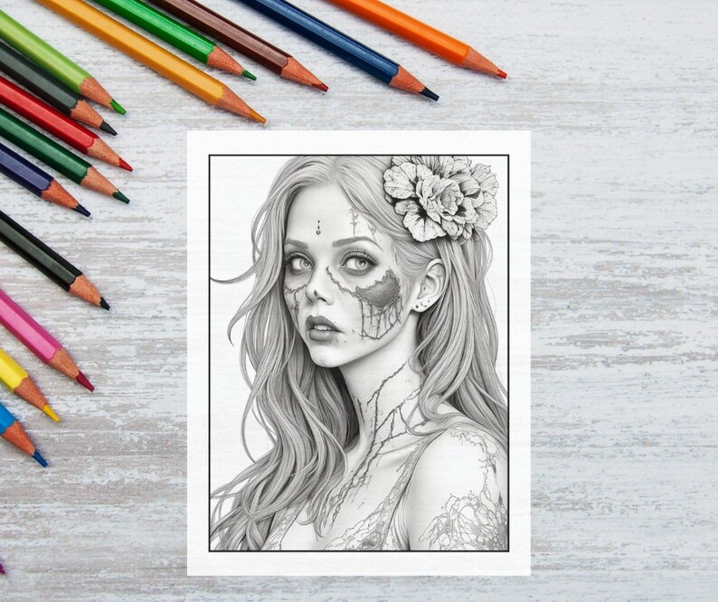 Halloween Horror Zombie Digital Art PDF Spooky Zombies Digital Instant ...