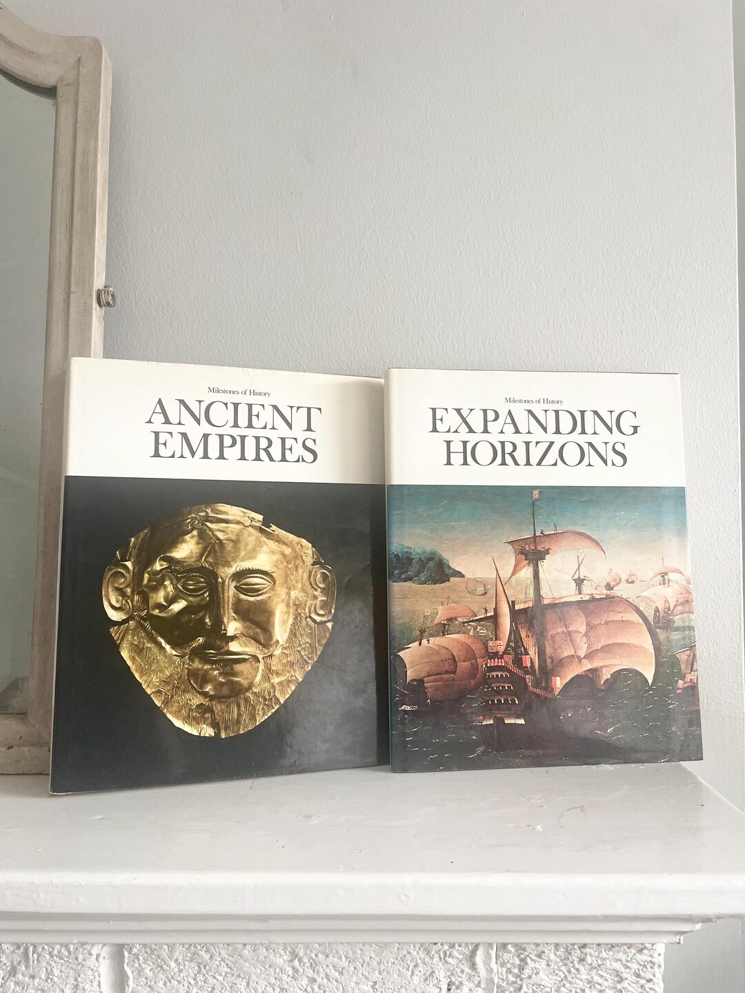 1974 Neutral History Coffee Table Books - Etsy