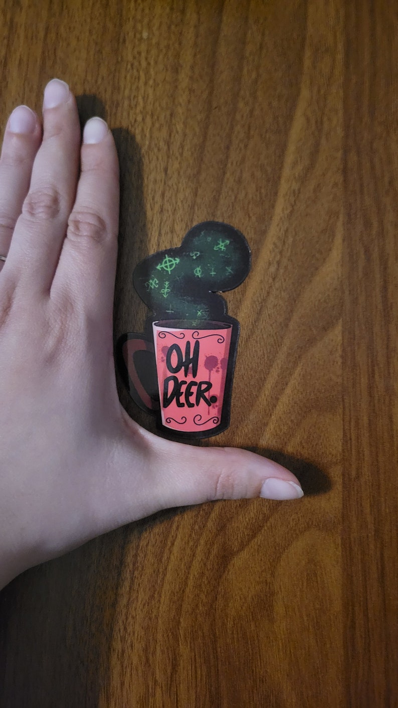 Hazbin Hotel Mugs Stickers Hazbin Hotel Sticker Gloss Sticker Alastor ...