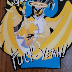 Guitar Solo Adam Sticker | Hazbin Hotel Sticker | Gloss Vinyl Sticker ...