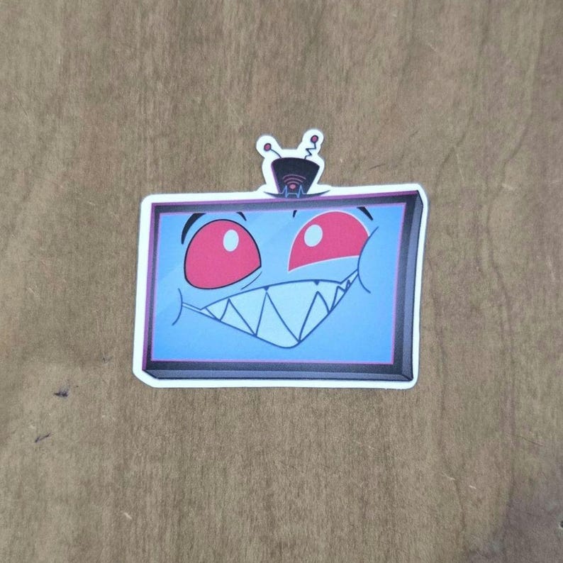 Vox Face Sticker | Hazbin Hotel Sticker | Gloss Sticker | Vox Vees ...