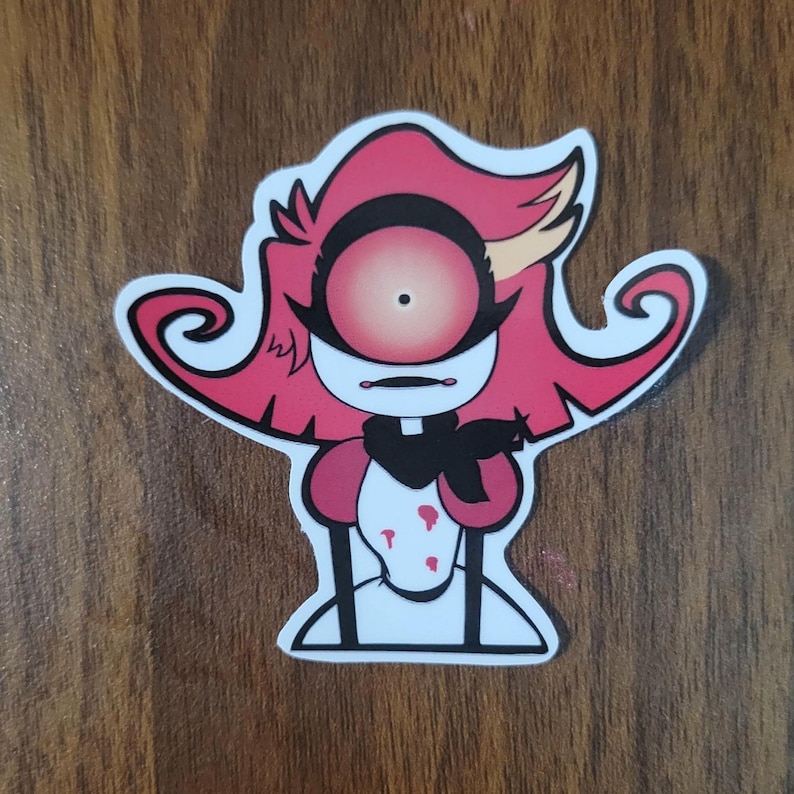 Niffty Blank Stare Hazbin Hotel Sticker Gloss Vinyl Sticker Niffty ...