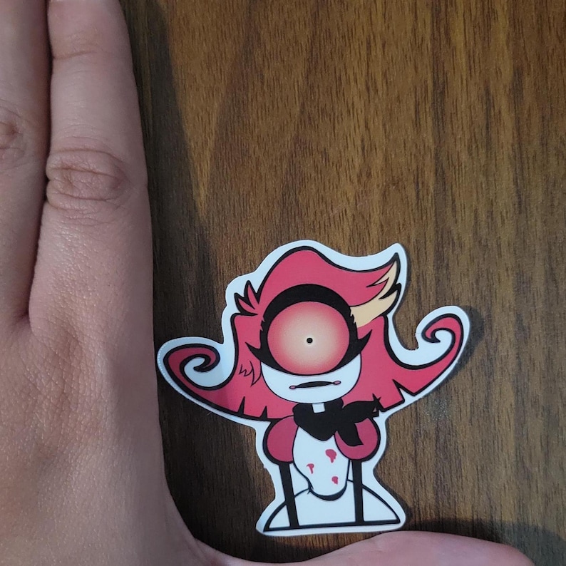 Niffty Blank Stare Hazbin Hotel Sticker Gloss Vinyl Sticker Niffty ...