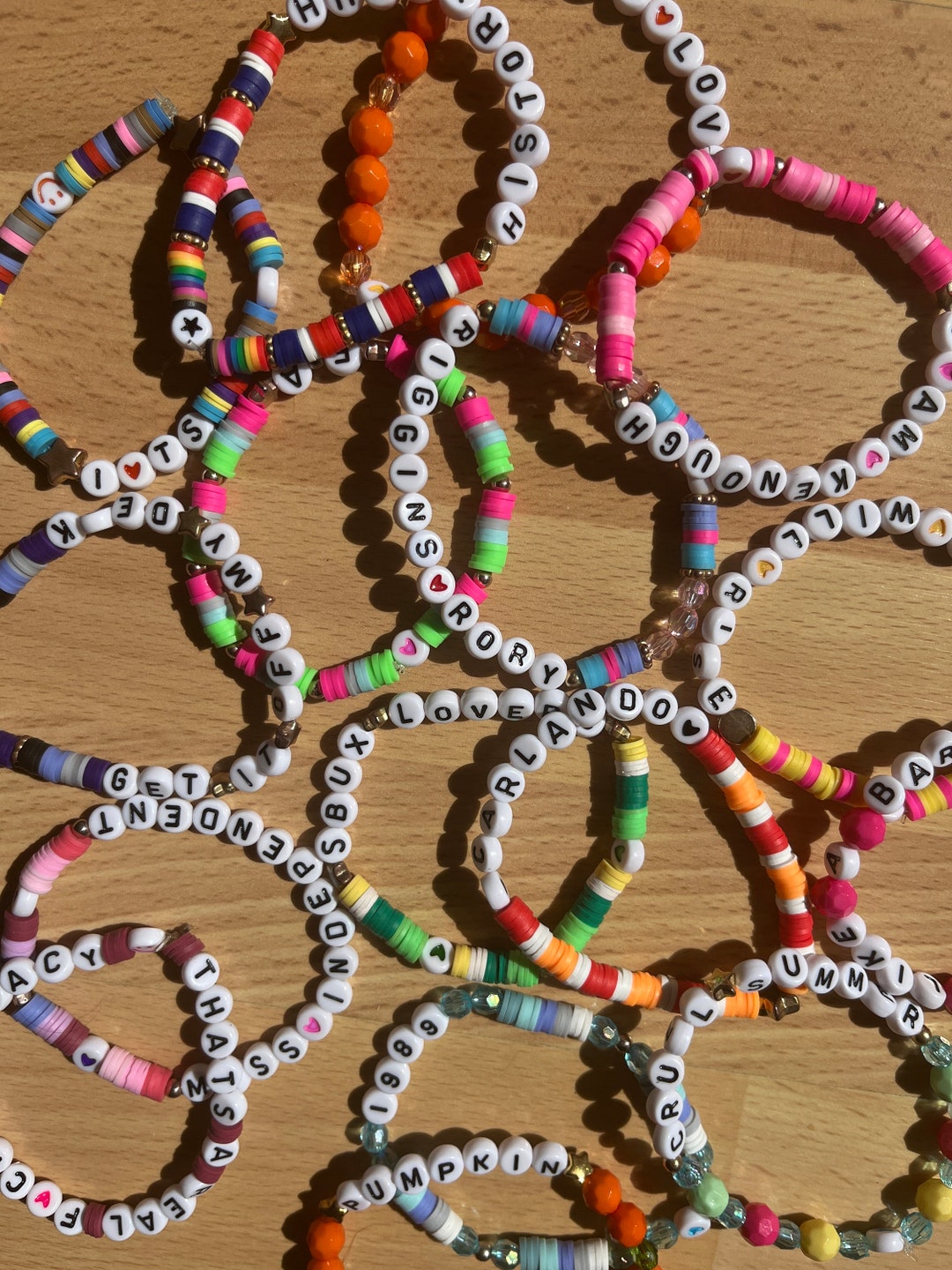 Customizable Friendship Bracelets Swifties, TTPD, Pop Culture Fans ...