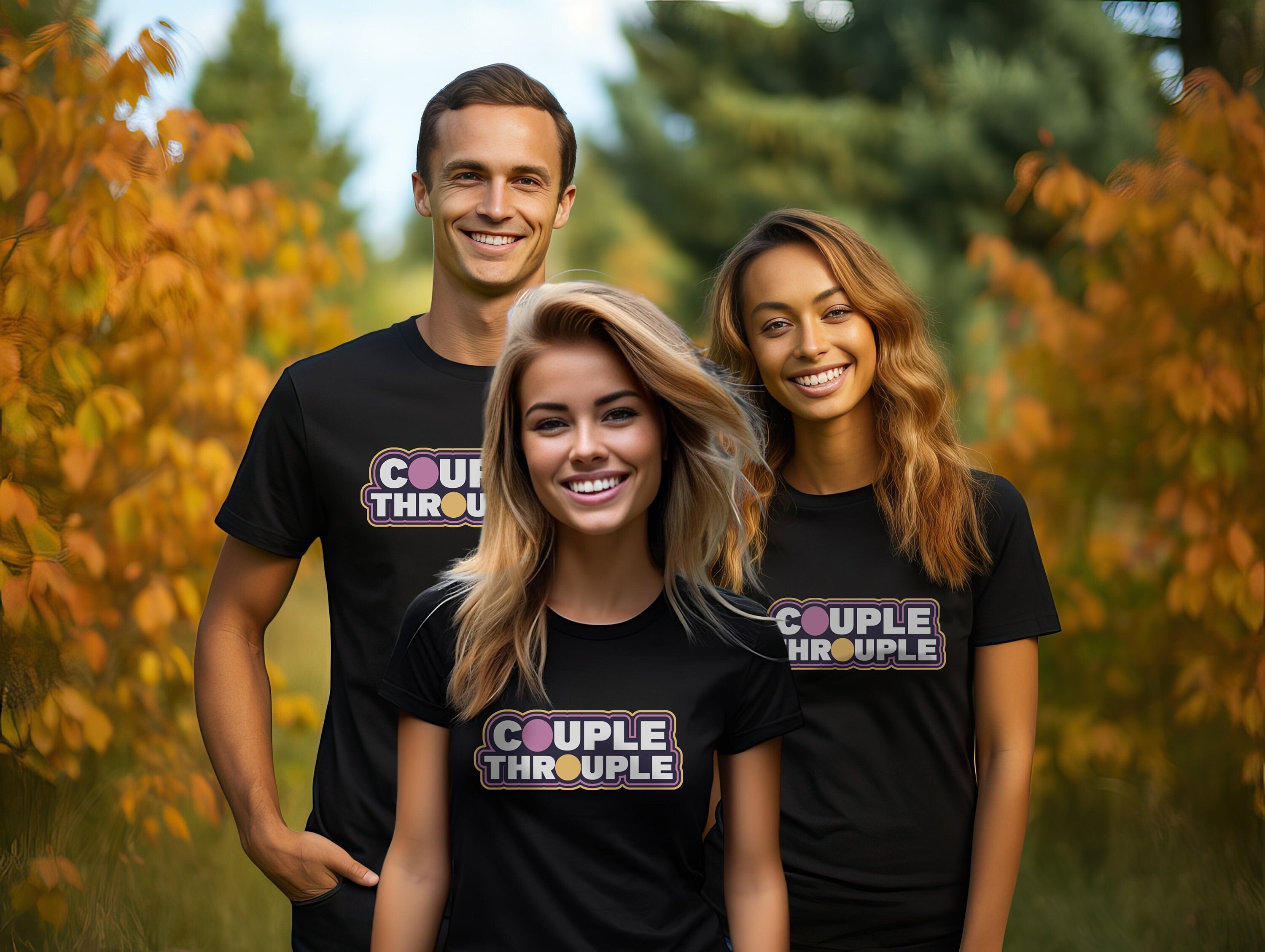 Couple Throuple Relationship, My Wife Likes to Watch, Cuckold, Threesome Shirt, Polyamorous ...