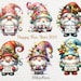 Festive Watercolor Gnomes PNG, New Year Gnomes Clipart, Gnome New Year ...