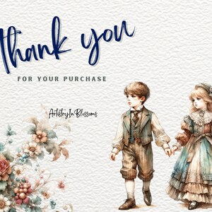 Watercolor Vintage Shabby Chic Clipart, Watercolor Sewing Clipart ...