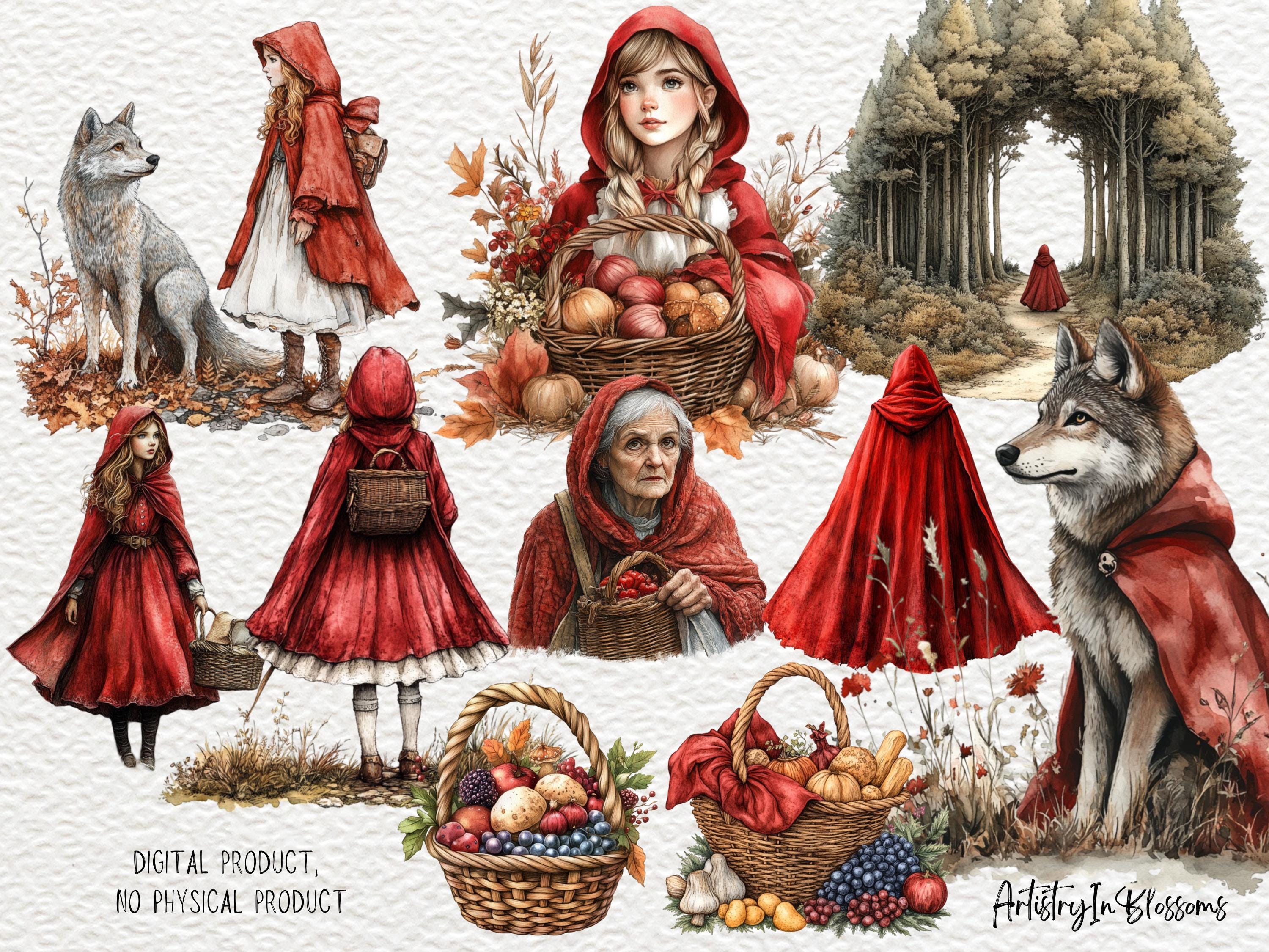 Enchanting Fairy Tale Clipart Bundle - Cinderella, Snow White, Sleeping ...