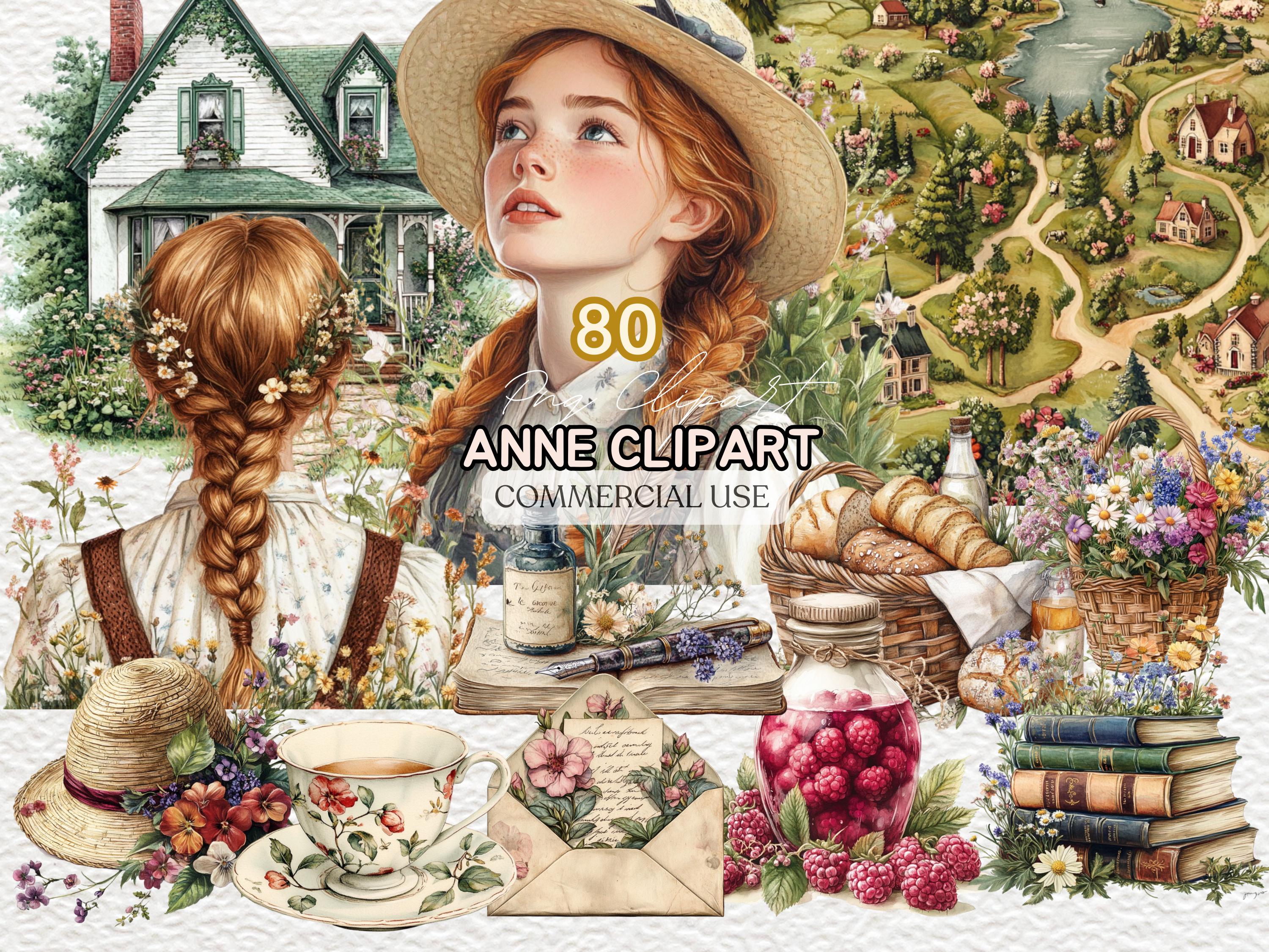Anne Green Gables Clipart, Anne of Green Gables PNG, Anne of Green ...