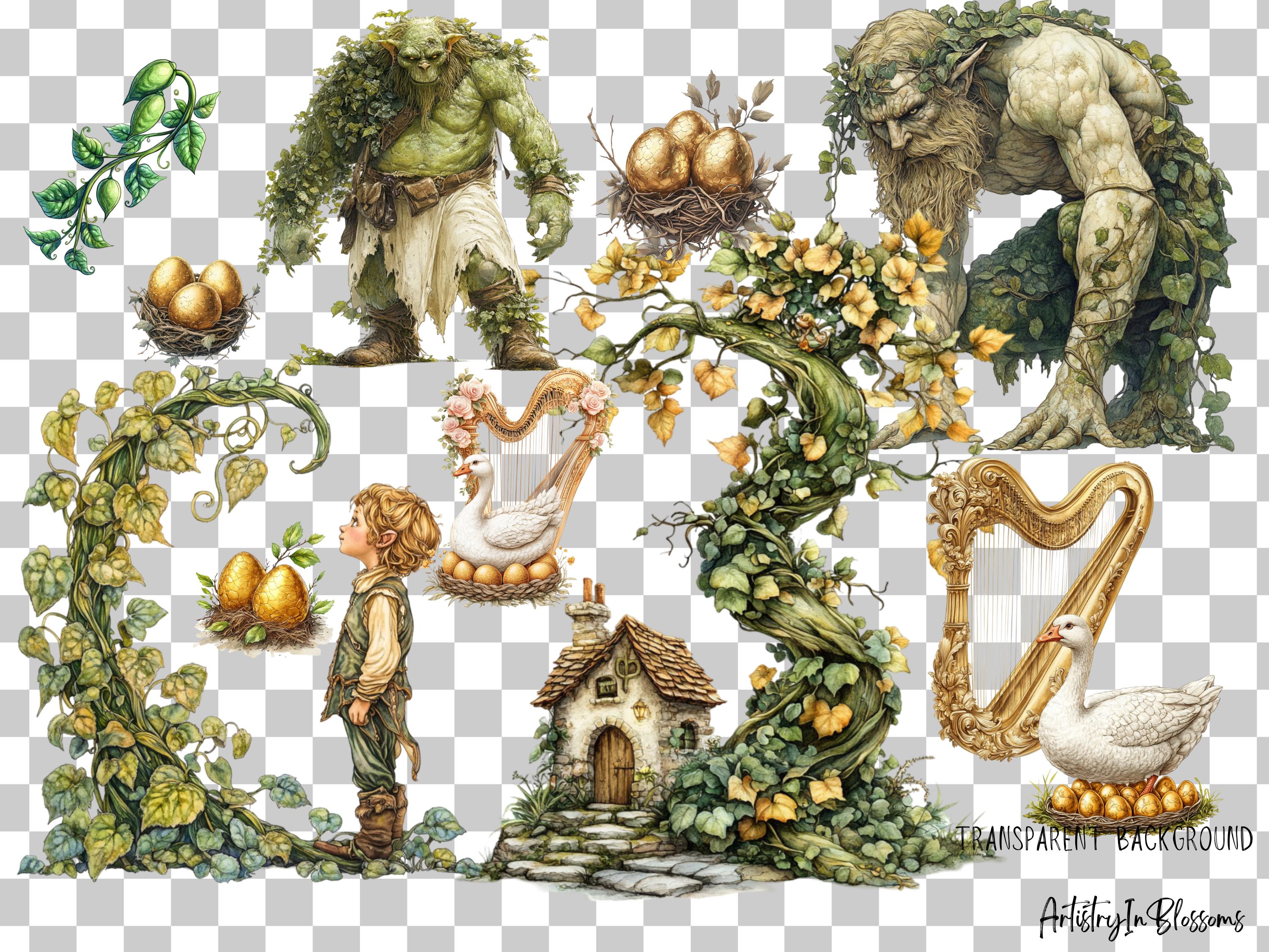 Enchanting Fairy Tale Clipart Bundle - Cinderella, Snow White, Sleeping ...