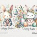 Easter Bunny Clipart Easter Chicks Clipart Easter Clip Art Easter Eggs ...