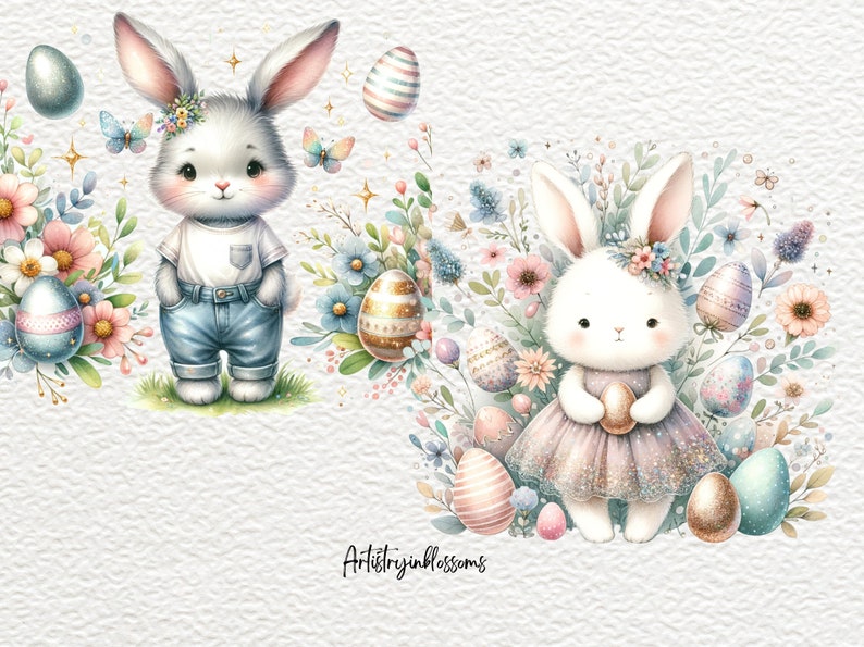 Easter Bunny Clipart Easter Chicks Clipart Easter Clip Art Easter Eggs ...