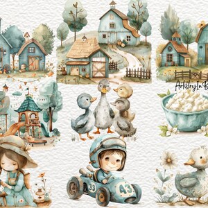 Watercolor Nursery Rhymes Clipart, Nursery Rhymes Watercolor Clipart ...