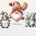 Festive Watercolor Gnomes PNG, New Year Gnomes Clipart, Gnome New Year ...