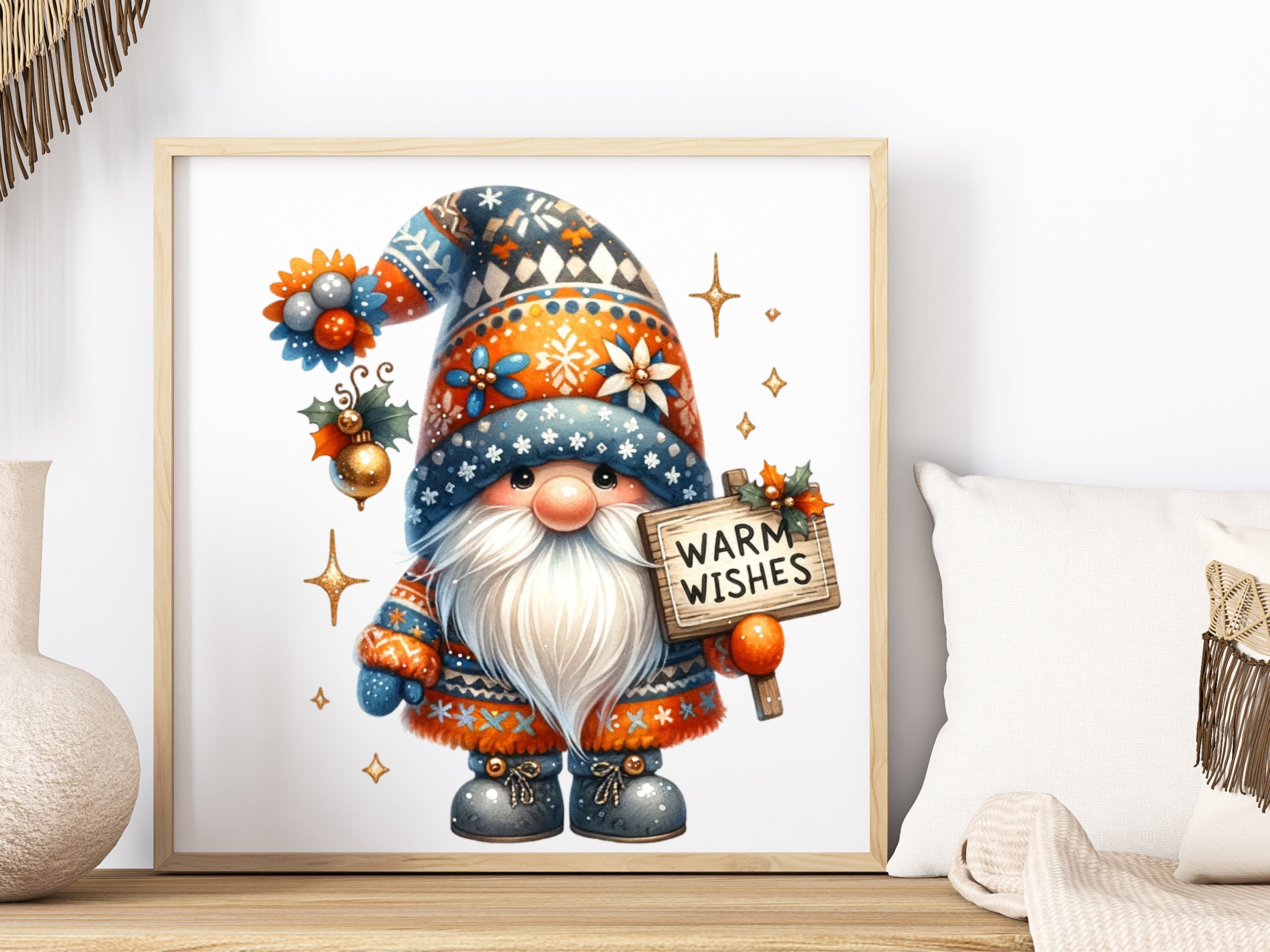 Festive Watercolor Gnomes PNG, New Year Gnomes Clipart, Gnome New Year ...