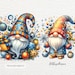 Festive Watercolor Gnomes PNG, New Year Gnomes Clipart, Gnome New Year ...