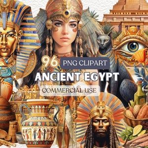 Watercolor Ancient Egypt Clipart, Pharaohs and Pyramids, Pyramid ...