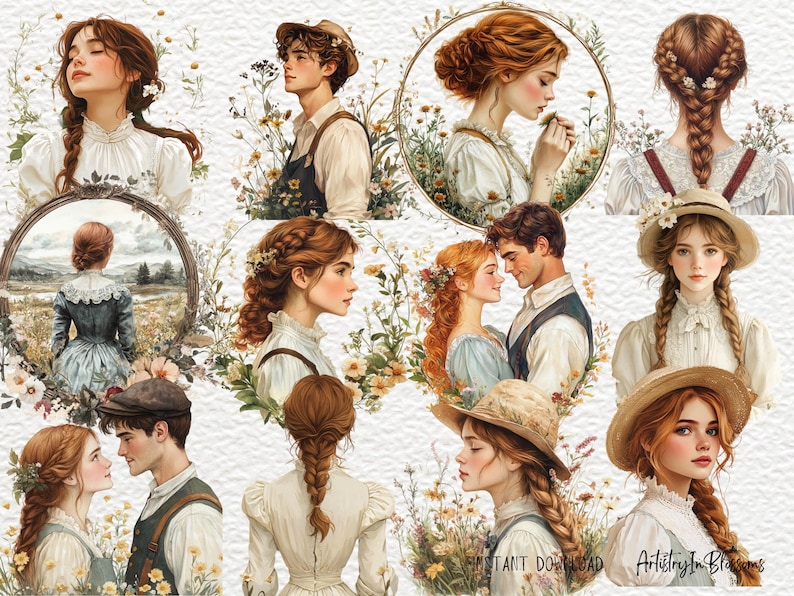 Anne Green Gables Clipart, Anne of Green Gables PNG, Anne of Green ...