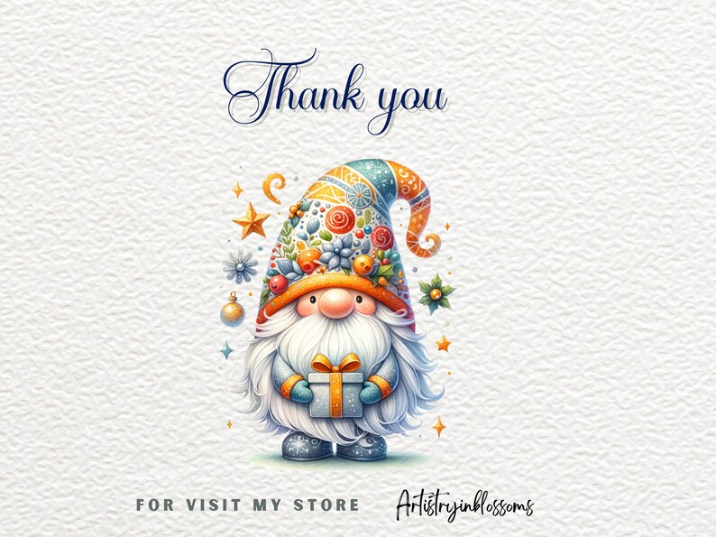 Festive Watercolor Gnomes PNG, New Year Gnomes Clipart, Gnome New Year ...