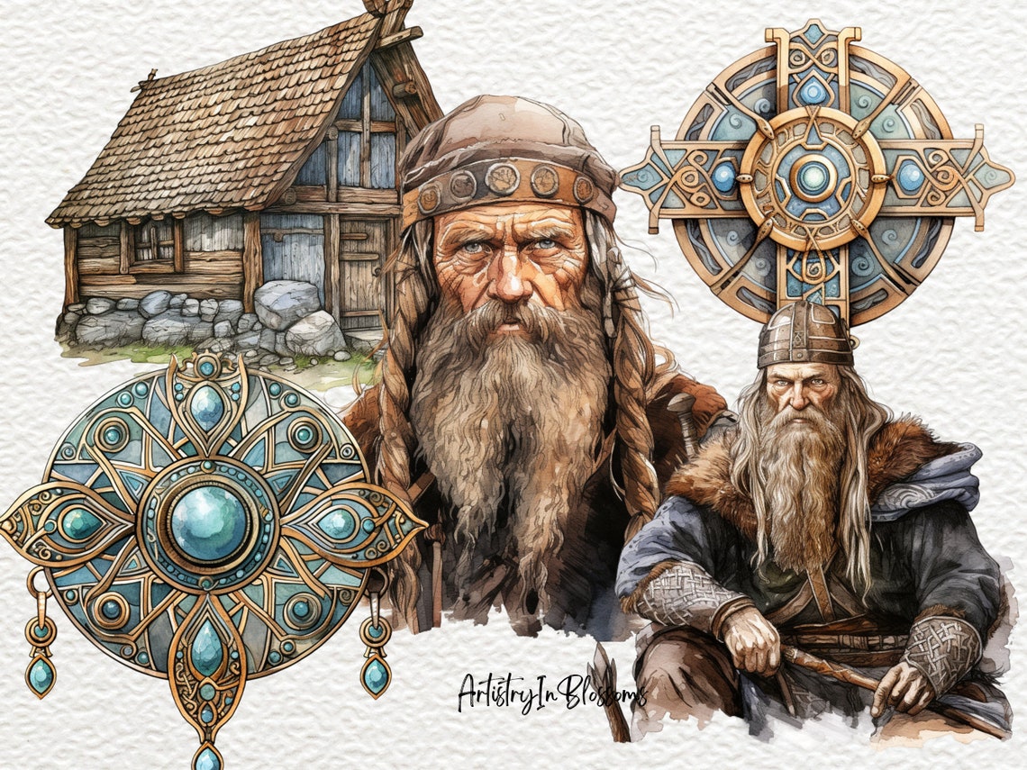 Watercolor Viking Clipart Viking Png Viking Cutfile - Etsy