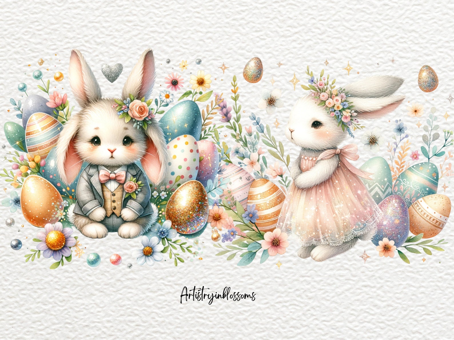 Easter Bunny Clipart Easter Chicks Clipart Easter Clip Art Easter Eggs ...