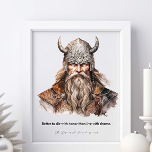 Watercolor Viking Clipart, Viking Png, Viking Cutfile, Scandinavian ...
