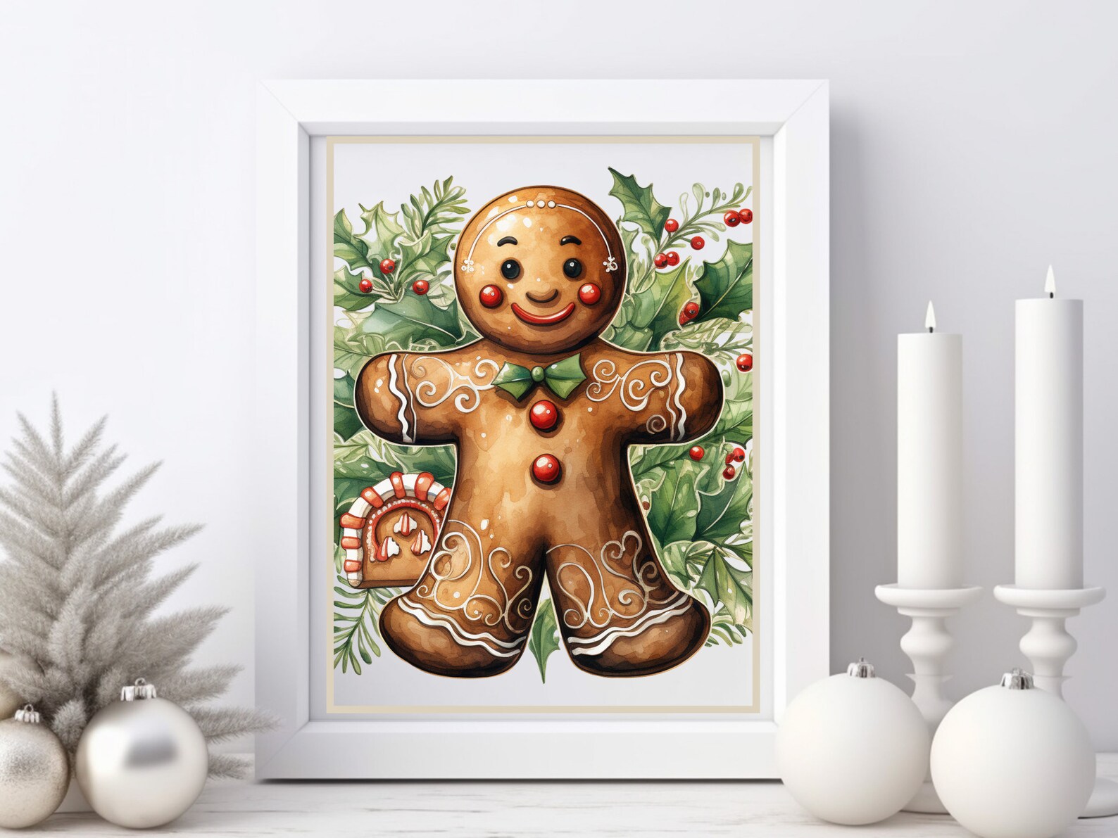 Watercolor Gingerbread Clipart, Gingerbread Clipart Collection ...