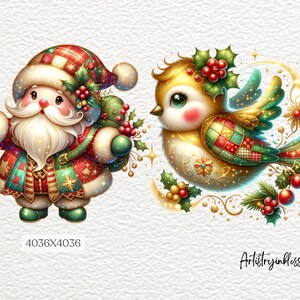 Holiday Cheer Christmas Clipart, Charming Christmas Clipart, Whimsical ...