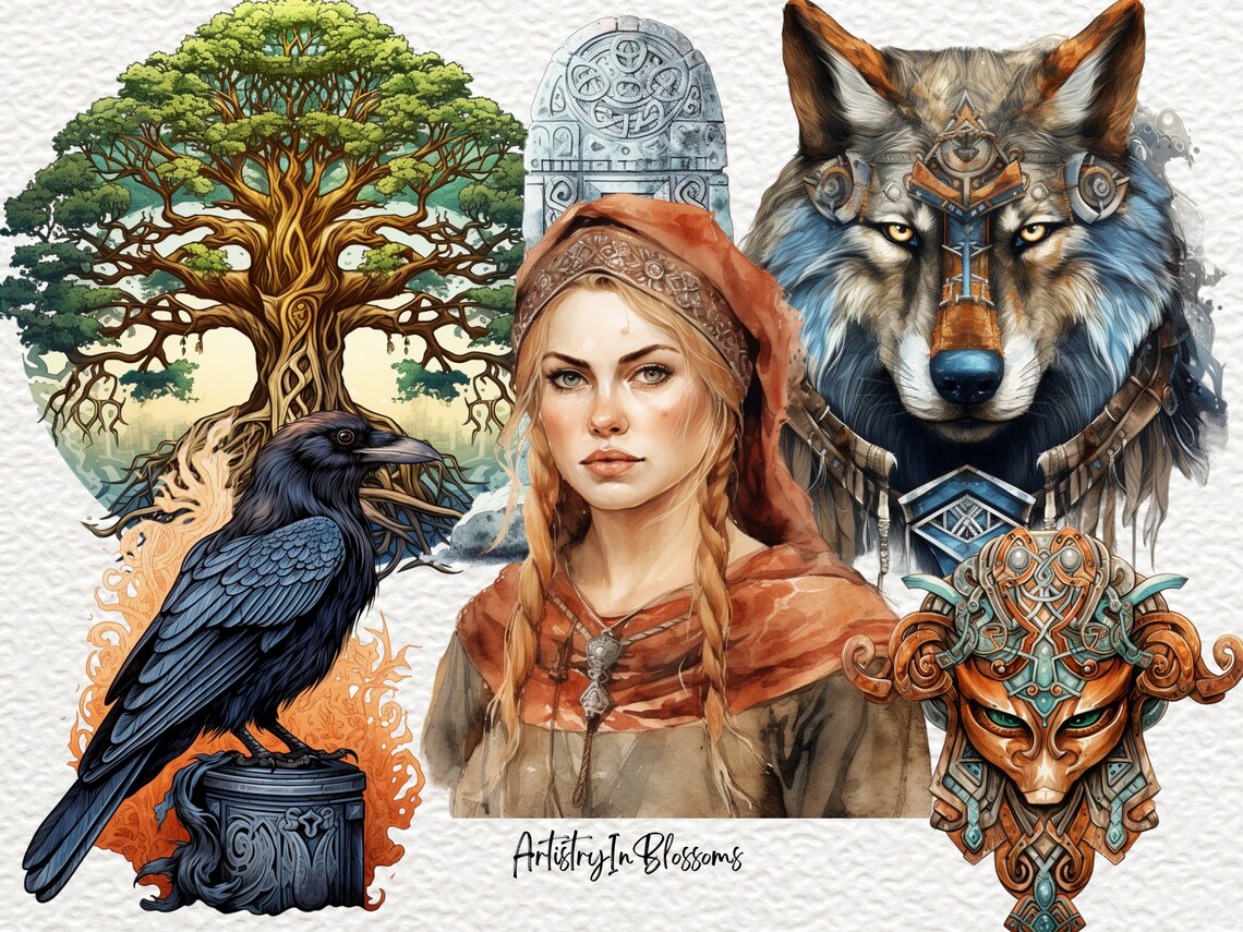 Watercolor Viking Clipart Viking Png Viking Cutfile - Etsy