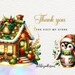 Holiday Cheer Christmas Clipart, Charming Christmas Clipart, Whimsical ...
