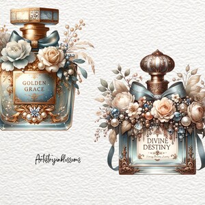 Watercolor Perfume Clipart | Paper Craft | Wedding Clipart | Beauty ...