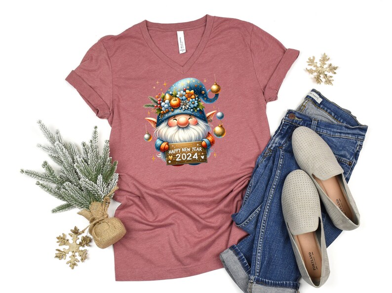 Festive Watercolor Gnomes PNG, New Year Gnomes Clipart, Gnome New Year ...