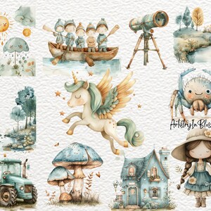 Watercolor Nursery Rhymes Clipart, Nursery Rhymes Watercolor Clipart ...