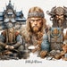 Watercolor Viking Clipart, Viking Png, Viking Cutfile, Scandinavian ...