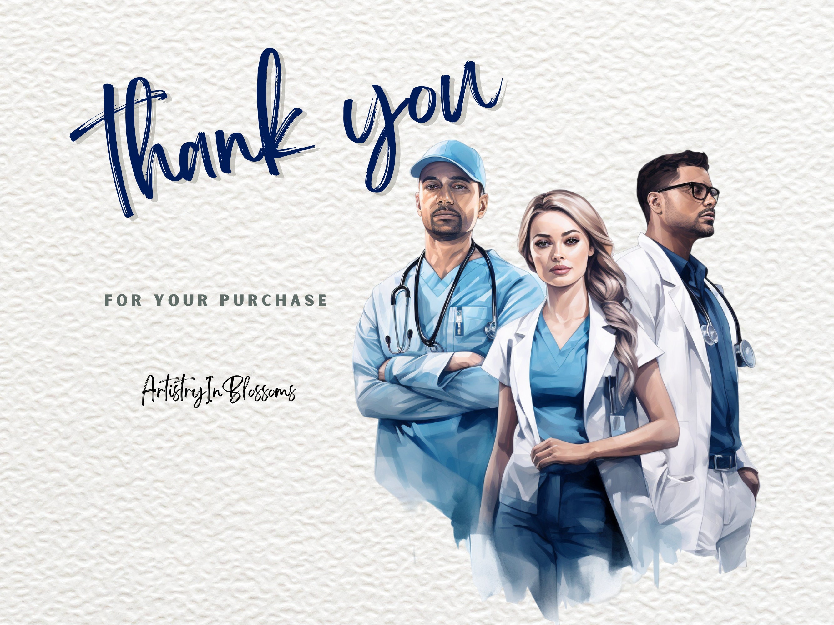 Watercolor Medical Clipart, Doctor Clipart, Healthcare Clipart ...