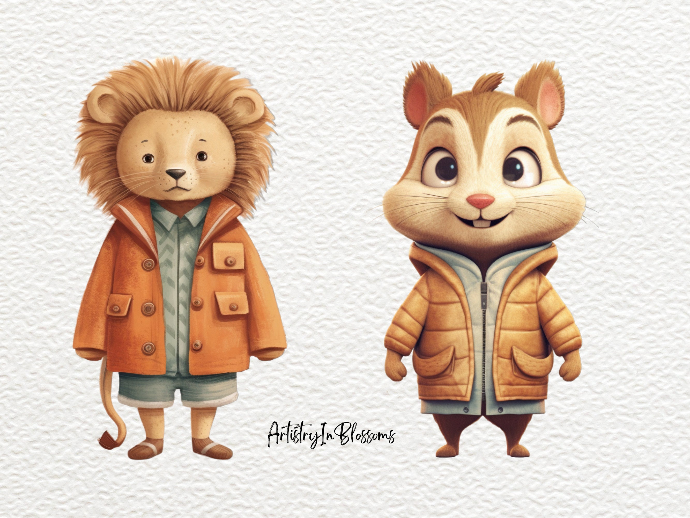 Woodland Animals Clipart Forest Animal Clip Art Nursery - Etsy