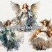 Miracle Angels Clipart, Angelic Watercolor Clipart , Whimsical Miracle ...