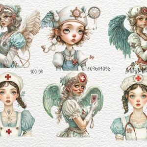 Quirky Nurses Clipart, Funny Nurse Graphics, Cute Nurse Clipart ...