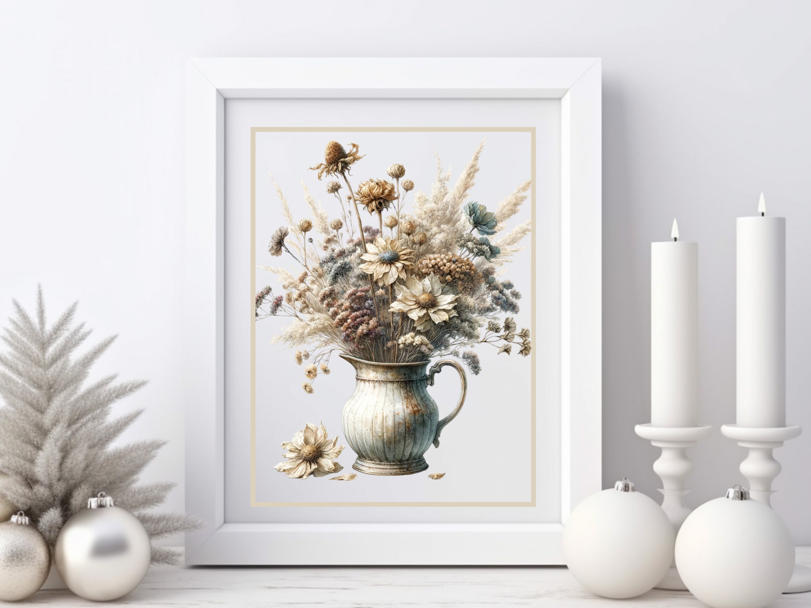 Watercolor Vintage Shabby Chic Clipart, Watercolor Sewing Clipart ...