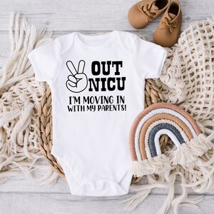 Peace Out NICU Baby Onesie®, NICU Baby Outfit, Preemie Baby Clothes ...