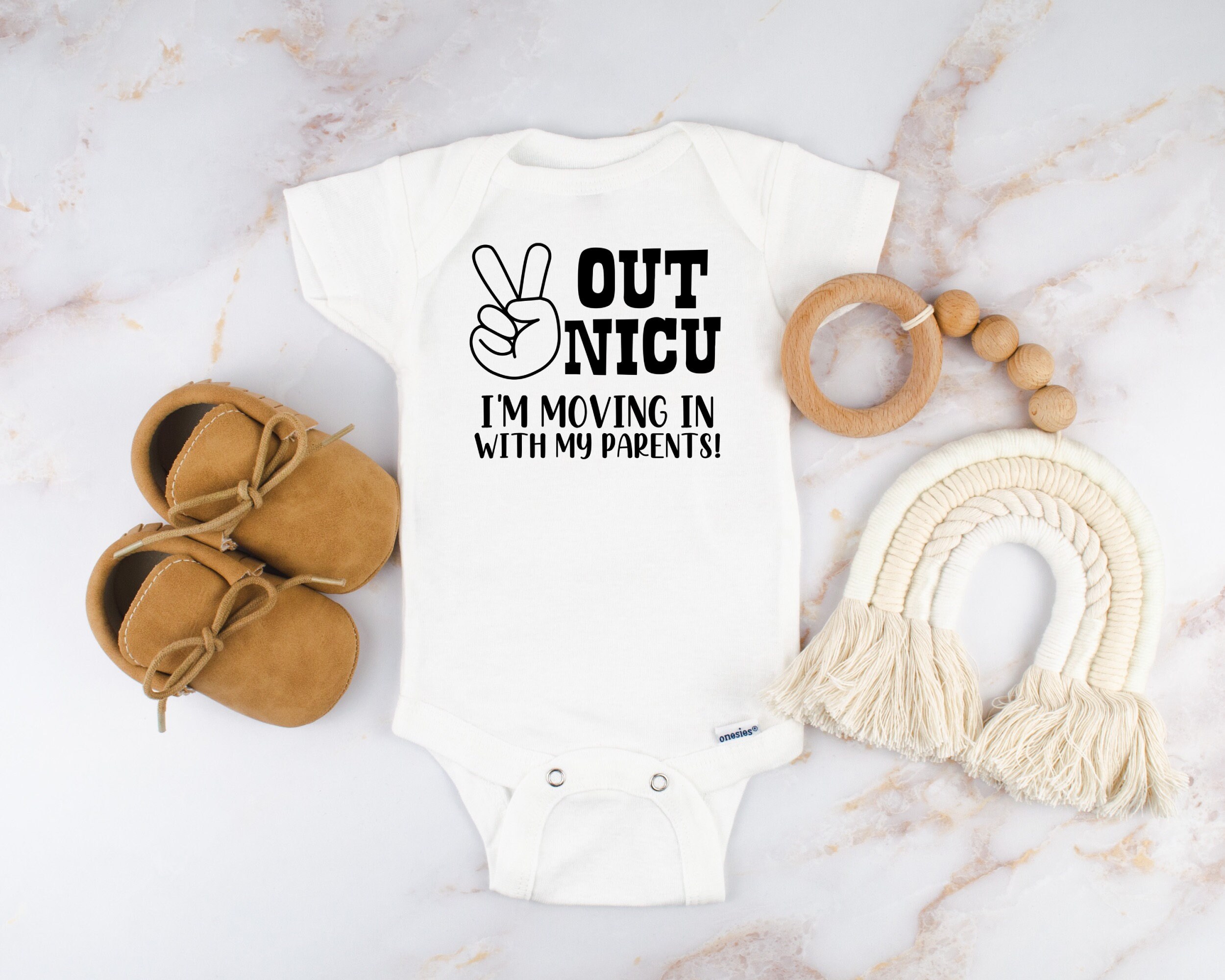 Peace Out NICU Baby Onesie®, NICU Baby Outfit, Preemie Baby Clothes ...